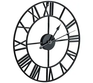 SORBUS Metal Wall Clock Black
