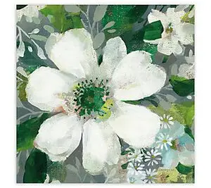 COURTSIDE MARKET Anemone And Friends 16' X 16' Canvas Wall Art - One-color