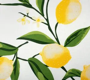 DESIGN IMPORTS Lemon Bliss Print Tablecloth 52' X 52