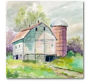 COURTSIDE MARKET Spring Silo 16x16 Canvas Wall Art - One-color