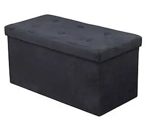 SORBUS Storage Bench Chest Ottoman W/cover Fa Ux Suede Small - One-color