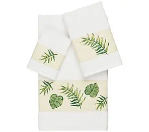 LINUM HOME TEXTILES Zoe 3pc Embellished Towel S Et - One-color