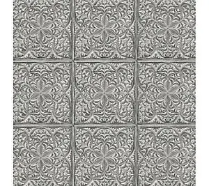 NEXTWALL Faux Embossed Tile Peel And Stick Wall Paper Roll - One-color