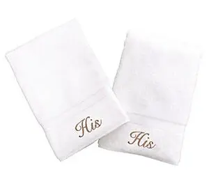 LINUM HOME TEXTILES His' And 'his' 2-piece Han D Towels - One-color