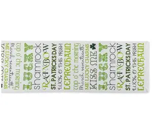 DESIGN IMPORTS 14' X 108' St. Patrick's Day Pri T Table Runner
