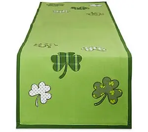 DESIGN IMPORTS 14' X 108' Lucky Day St. Patrick S Table Runner - One-color
