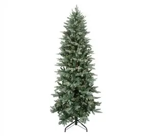 NORTHLIGHT Pre-lit Washington Frasier Fir Slim Hristmas Tree - One-color