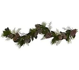 NEARLY NATURAL 6' Pinecone And Pine Artificial Garland Near Ly Natural - One-color