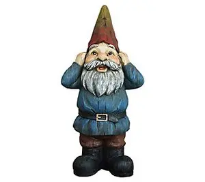 SANTA'S WORKSHOP Hear No Evil Resin Gnome By - One-color