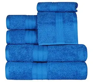 SUPERIOR Egyptian Cotton 6-piece Solid Absorben T Towel Set - One-color