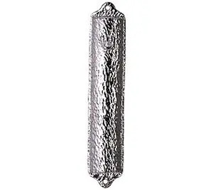 COPA JUDAICA Mezuzah Case Hammered Silver - One-color
