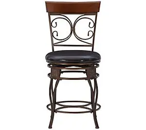 POWELL Home Fashions Troughton Scroll Design Co Unter Stool