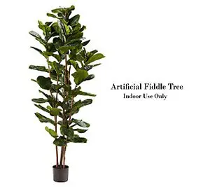 PURE GARDEN 72' Artificial Fiddle Leaf Fig Tree