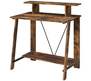 ACME Nypho Writing Desk In Rustic Oak & Black F Inish - One-color