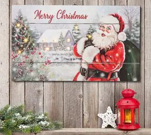 GLITZHOME 24' Led Lighted Christmas Wall Pictur E Decor