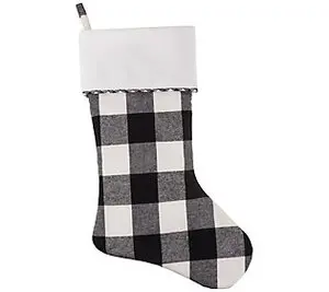 HAUTE DECOR Hangright Buffalo Check 20' Stocking - One-color