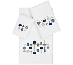 LINUM HOME TEXTILES Khloe 3pc Embellished Towel Set - One-color
