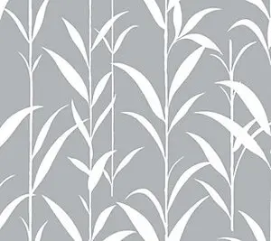 NEXTWALL Bamboo Leaves Peel And Stick Wallpaper Roll - One-color
