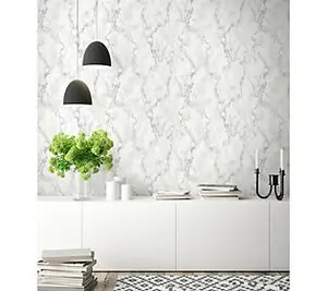 NEXTWALL Faux Marble Peel And Stick Wallpaper R Oll