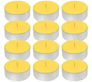 LUMABASE Extra-large Citronella Tea Light Candl S Set Of 12 - One-color