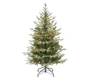 PULEO INTERNATIONAL 4.5' Pre-lit Slim Balsam Fi Tree