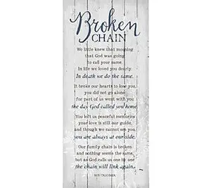 DEXSA COMPANY Dexsa Broken Chain New Horizons Wood Plaque - One-color