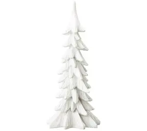 GLITZHOME O Christmas Tree Resin Table Top Tree - One-color