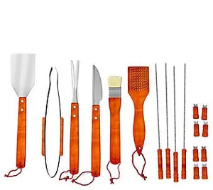 HOME-COMPLETE 18-piece Barbecue Grill Tool Set / Storage Case