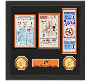 HIGHLAND MINT Baltimore Orioles World Series Ticket Collectio N - One-color
