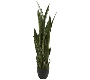 NEARLY NATURAL 46' Sansevieria Artificial Plant Nearly Natu Ral - One-color