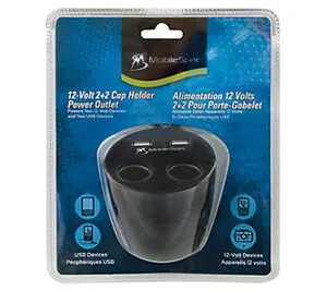 MOBILESPEC 12v Cup Holder Power Outlet