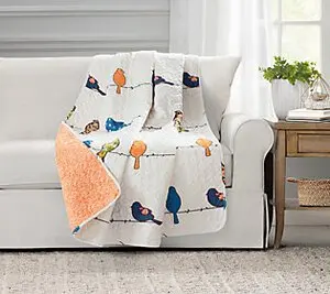 LUSH DECOR Rowley Birds Throw By - One-color