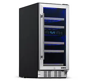 NEWAIR 15' Built-in 29 Bottle Dual Zone Compres Sor Wine Fridg - One-color