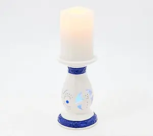 LIGHTSCAPES Cutwork Pedestal With Candle