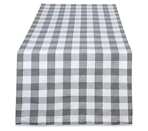 DESIGN IMPORTS Checkers 14' X 108' Table Runner - One-color