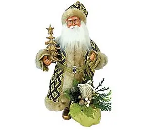 SANTA'S WORKSHOP 15' Fleur De Lis Santa By