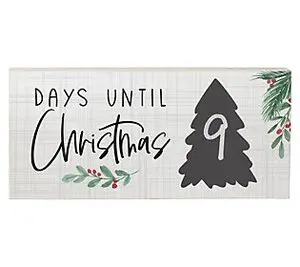 SINCERE SURROUNDINGS Days Until Christmas Chalk Talk Sincere Surr Undings - One-color