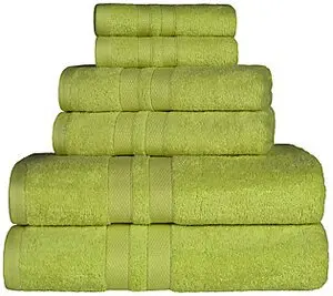 SUPERIOR Cotton 6-piece Ultra-plush Absorbent T Owel Set - One-color