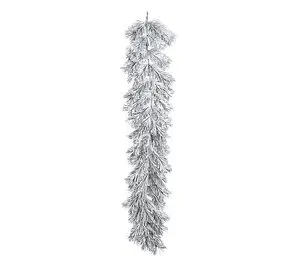 VICKERMAN 6' Frosted Beckett Pine Garland - One-color