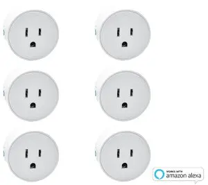 DIGITAL GADGETS 6-pack Of Mini Smart Sockets Alexa Enabled - One-color