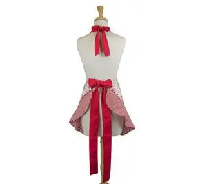 DESIGN IMPORTS Vintage Christmas Ruffle Apron