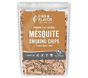 FIRE & FLAVOR 2lb Bag Natural Smoking Mesquite Ood Chips - One-color