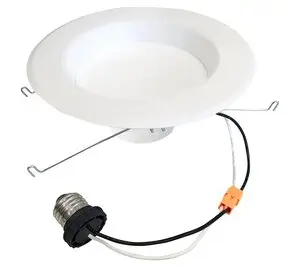 BULBRITE 5/6' Cool White Round Led Recessed Dow Light, 4pk
