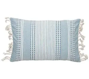 FORESIDE HOME & GARDEN 14' X 22' Hand Woven Nil A Pillow - One-color