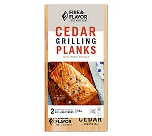 FIRE & FLAVOR 2 Pack 11' Cedar Grilling Planks