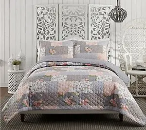 MODERN HEIRLOOM La Flor Full/queen Quilt Set - One-color