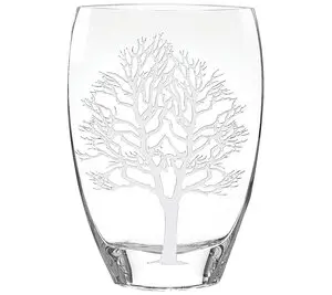 BADASH CRYSTAL Crystal Tree Of Life Mouth Blown 12' Cry Stal Vase - One-color