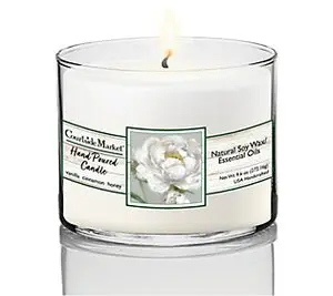 COURTSIDE MARKET Peony Detail I Circular Candle Glass 9.6 Oz - One-color