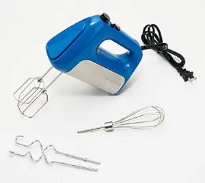 BLUE JEAN CHEF Hand Mixer W/ Dough Hooks & Whisk - One-color