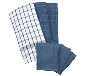 RITZ 6-pack Terry Kitchen Towel And Dish Cloth Et - One-color